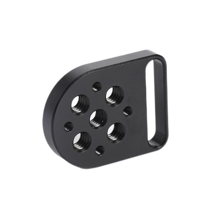 Quick Release Plate Camera Bottom Base Extension Mount Microphone Adapter